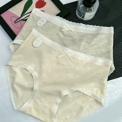 亚麻透气莫代尔棉中腰四季款