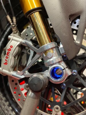 台湾MAPD 适用DUCATI街霸V4/V4S/V2 改装钛合金轮毂轻量化轮轴心