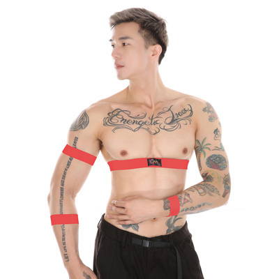 胸带肩带猛男束缚带体育生