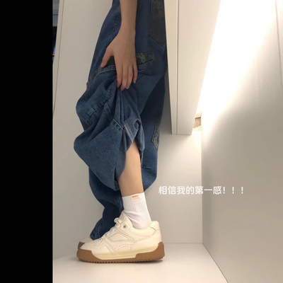 林阿一秋冬新款面包鞋女小白鞋运动厚底板鞋休闲鞋子ins学生潮鞋