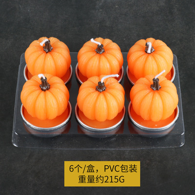 Holiday gift Pumpkin candles Halloween plastic arts candles