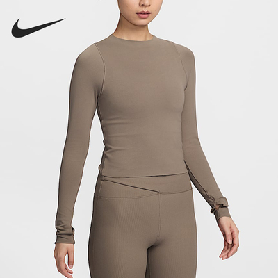 Nike/耐克正品Zenvy Dri-FIT女士瑜伽透气长袖T恤FN3023-233