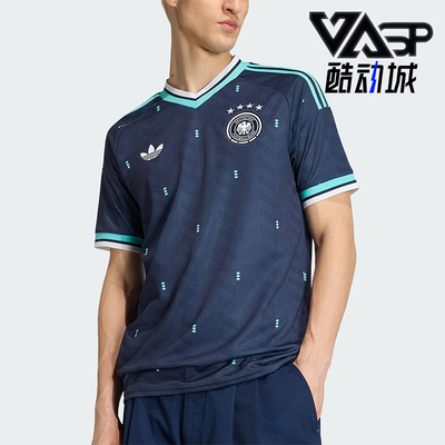 Adidas/阿迪达斯正品夏季男士印花修身针织经典足球运动T恤JN2074
