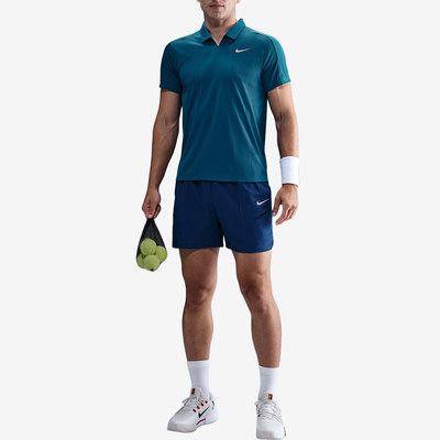 Nike耐克正品男短袖翻领吸湿排汗比赛服休闲运动网球HM6752-301