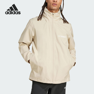 Adidas/阿迪达斯正品2025春款男士户外运动徒步外套JM8694