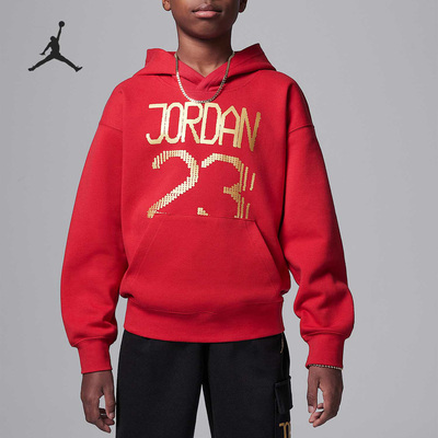 Nike/耐克正品JORDAN大童套头宽松休闲连帽卫衣IF8909-687
