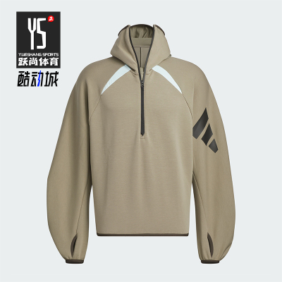 阿迪达斯男士透气复古连帽卫衣