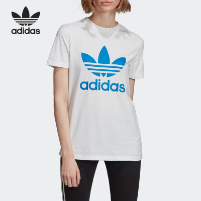 Adidas/阿迪达斯正品三叶草当季新款 女子休闲短袖T恤 FJ9451