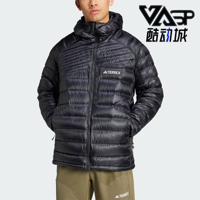 Adidas/阿迪达斯正品新款男士户外保暖运动连帽羽绒服IT3238