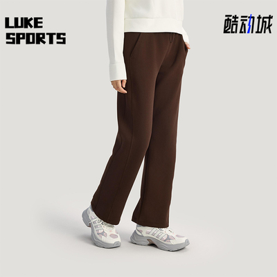 Adidas/阿迪达斯正品2025冬季款女士日常针织直筒运动长裤KH2686