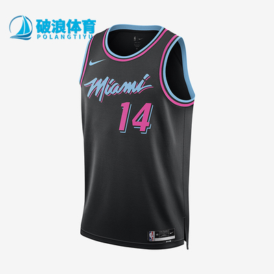 Nike/耐克正品迈阿密热火队男士透气经典运动球衣HM5987-014