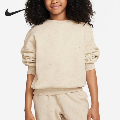 Nike/耐克正品秋冬新款大童运动休闲保暖加绒卫衣DQ9002-250