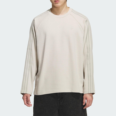 Adidas/阿迪达斯正品三叶草男士透气针织运动宽松休闲长袖KH1175