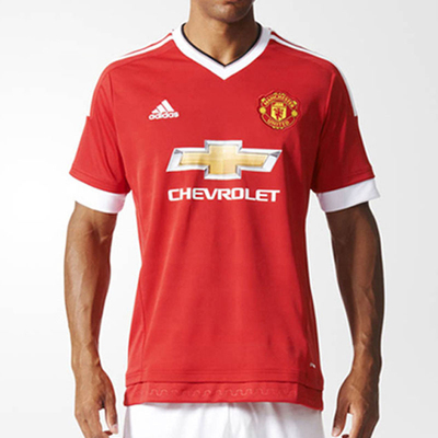 Adidas/阿迪达斯正品新款男子曼联主场印号短袖球衣AC1414