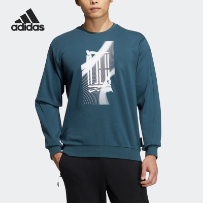 Adidas/阿迪达斯官方正品WJ LOGO SWT武极系列男子圆领卫衣IA8184