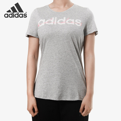 Adidas/阿迪达斯女子健身圆领休闲运动短袖T恤BP8379