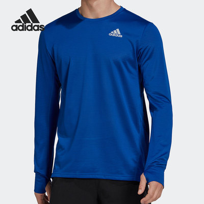 Adidas/阿迪达斯正品当季新款男子跑步运动透气长袖T恤HL5983