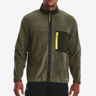 UA/安德玛正品Polartec Maxx FZ男士户外加绒夹克外套1373277-390
