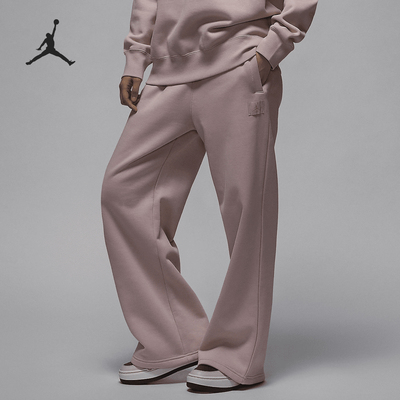 Nike/耐克正品JORDAN女士宽松休闲加绒直筒长裤FV7156-601