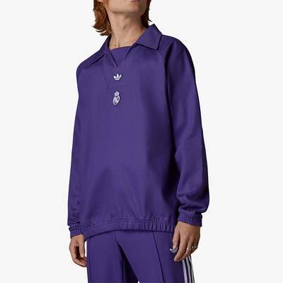 Adidas/阿迪达斯正品三叶草男士宽松足球经典训练套头衫JF2578