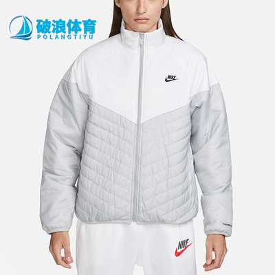 耐克男士拉链长袖夹克棉服