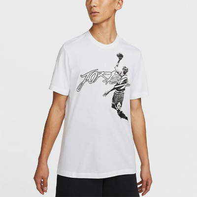 Nike/耐克正品Jordan男士运动圆领时尚经典印花短袖T恤DH8926-100