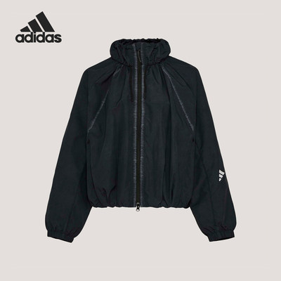 Adidas/阿迪达斯官方正品2026年新款女士时尚舒适透气夹克KU5433