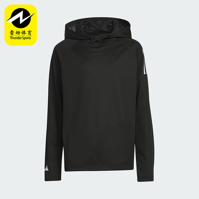 阿迪达斯大童运动连帽卫衣套头衫