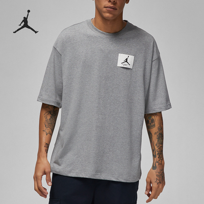 Nike/耐克正品JORDAN男士宽松透气时尚圆领短袖T恤DZ7313-091