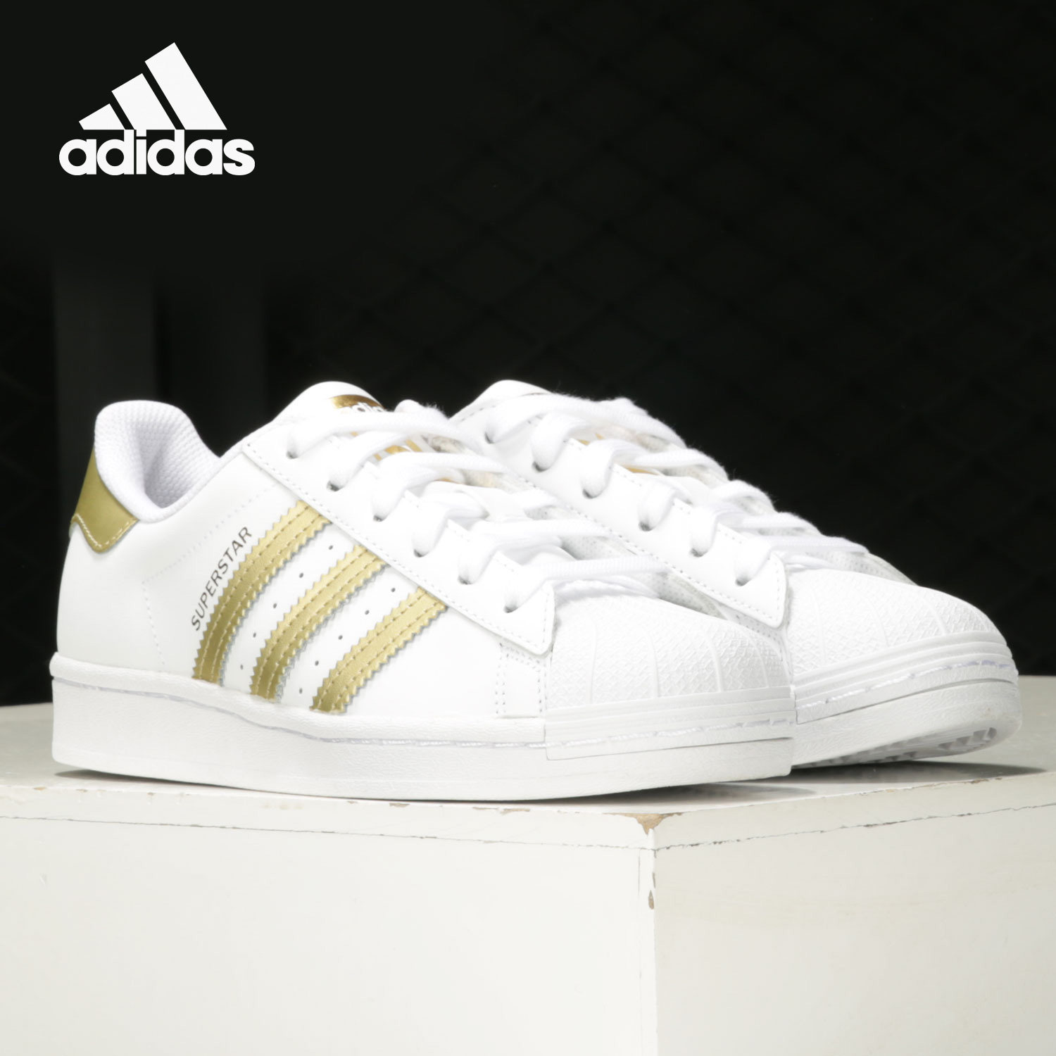 Adidas/阿迪达斯正品三叶草 SUPERSTAR W女子经典运动鞋 FX7483_虎窝淘