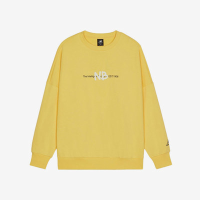 New Balance新百伦正品男圆领套头针织印花卫衣AMT13365-LHZ