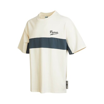 Puma彪马男子秋冬季新款圆领运动休闲短袖T恤男534002-01