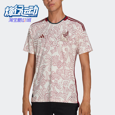 Adidas/阿迪达斯正品男士徽标Logo印花经典运动短袖足球T恤HD9313