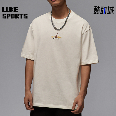 Nike/耐克正品JORDAN男士印花图案经典透气运动短袖IF0381-133