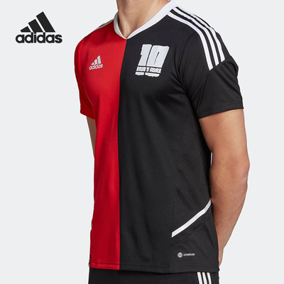 Adidas阿迪达斯男子运动足球短袖