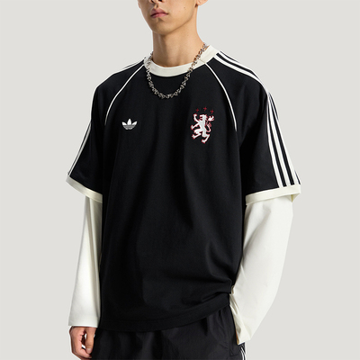 Adidas/阿迪达斯正品BLK T-SHIRT三条纹男士经典运动短袖KY2197
