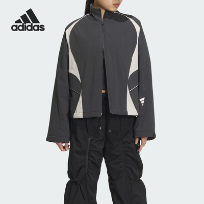 Adidas/阿迪达斯正品FUSTL WV JKT女士立领宽松外套JY8062