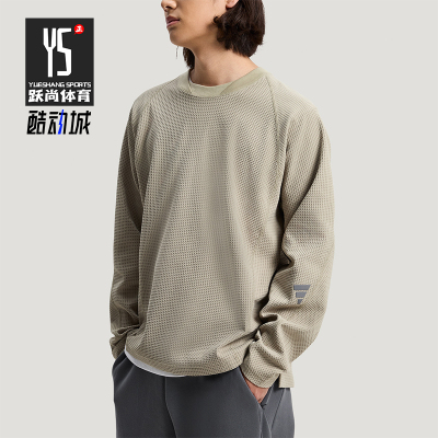 Adidas/阿迪达斯正品2026男士针织透气宽松经典T恤运动长袖KW0111