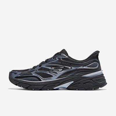 Skechers斯凯奇正品一脚蹬易穿脱 休闲运动女款老爹鞋150710-BLK