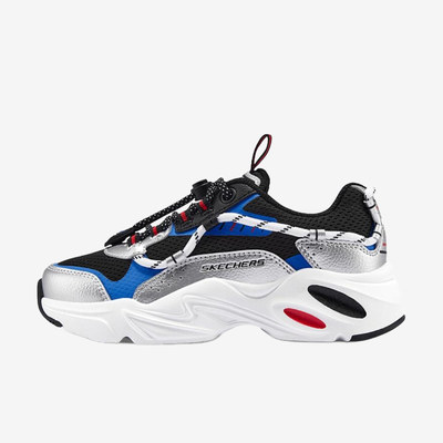 Skechers斯凯奇正品kids大童低帮运动缓震稳定休闲鞋405330L-BKRB