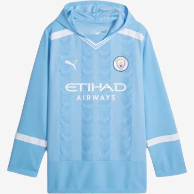 Puma彪马正品Manchester City连帽保暖长袖徽章足球774346-01