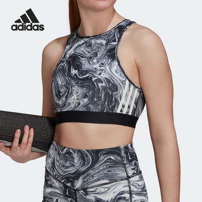 Adidas/阿迪达斯正品新款女士时尚印花透气运动内衣HT3487