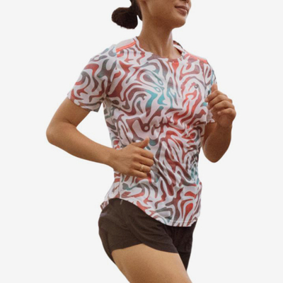 Asics/亚瑟士正品2025新款女子印花休闲运动短袖T恤2012D225-200