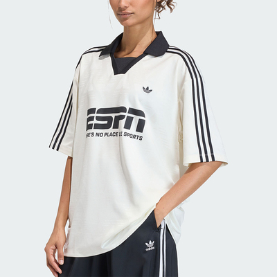 Adidas/阿迪达斯正品三叶草女士运动宽松复古印花针织T恤KD2966