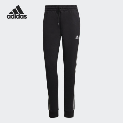 Adidas/阿迪达斯正品CUFF女士运动侧面三条纹针织长裤IC8770