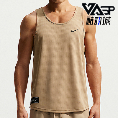 Nike/耐克正品夏季男士休闲训练圆领柔软运动背心T恤HV7073-244