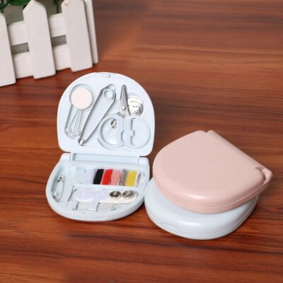 1 Piece Sewing Set in Pink/blue, Portable and Multifunctiona