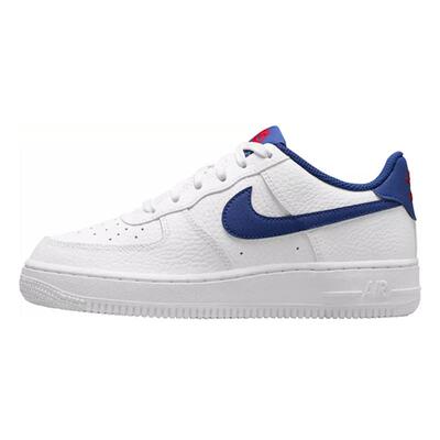 Nike Air Force 1 舒适休闲 低帮 儿童板鞋 蓝白 青少年