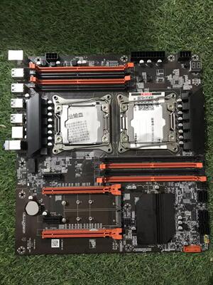 50个充新充新科脑x99-d8双路上d4内存的主板 带m.2洁川议价