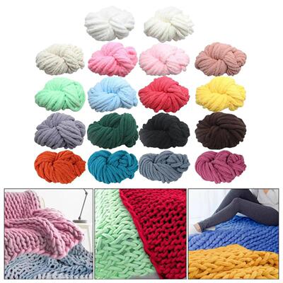 Chunky Chenille Yarn Gauge 7 Plush Jumbo Yarn Acrylic Thick